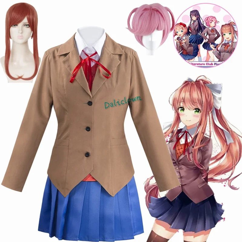 Doki-Doki-Doki-letteratura-Club-Monika-Sayori-Yuri-Natsuki-Costume ...