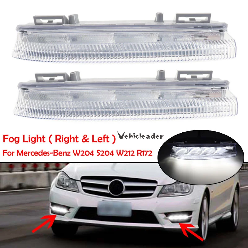 Car Front Led Drl Daytime Running Lamp Fog Light 12v For Mercedes-benz ...
