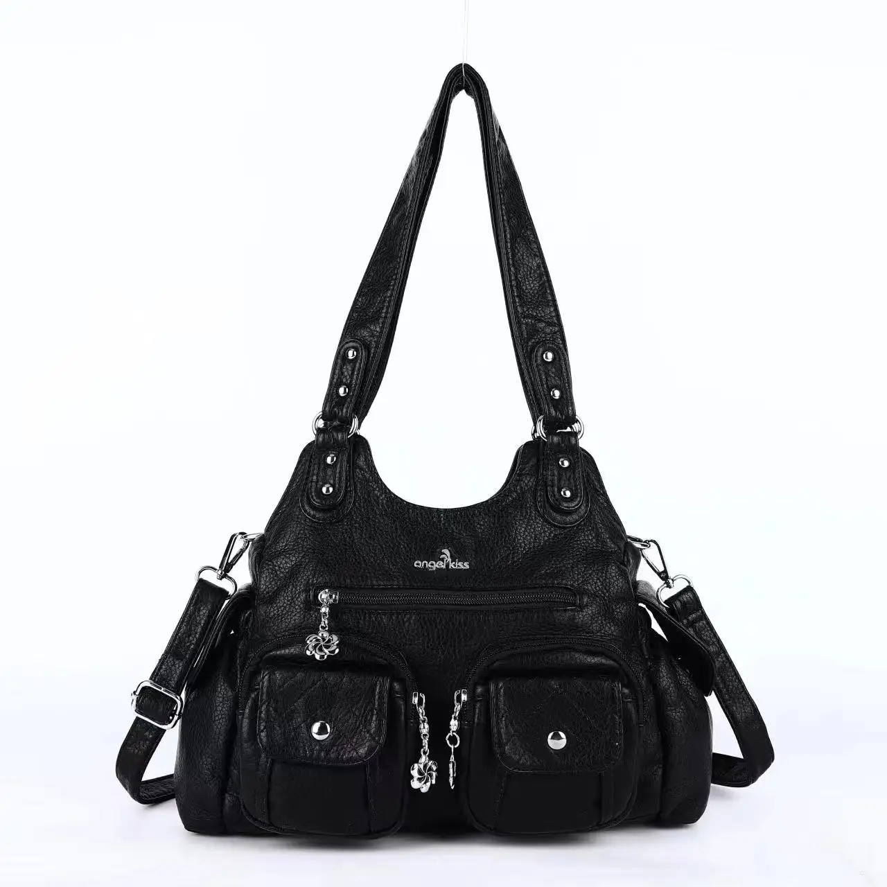 Angelkiss-Women-Handbags-Satchel-Top-handle-Handbag-PU-Shoulder-Bag ...