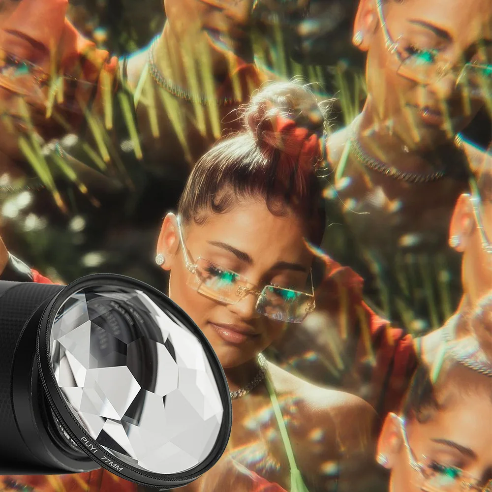 PUYI-Kaleidoscope-Prism-Filter-Glass-Acess-rios-de-Fotografia-Special ...