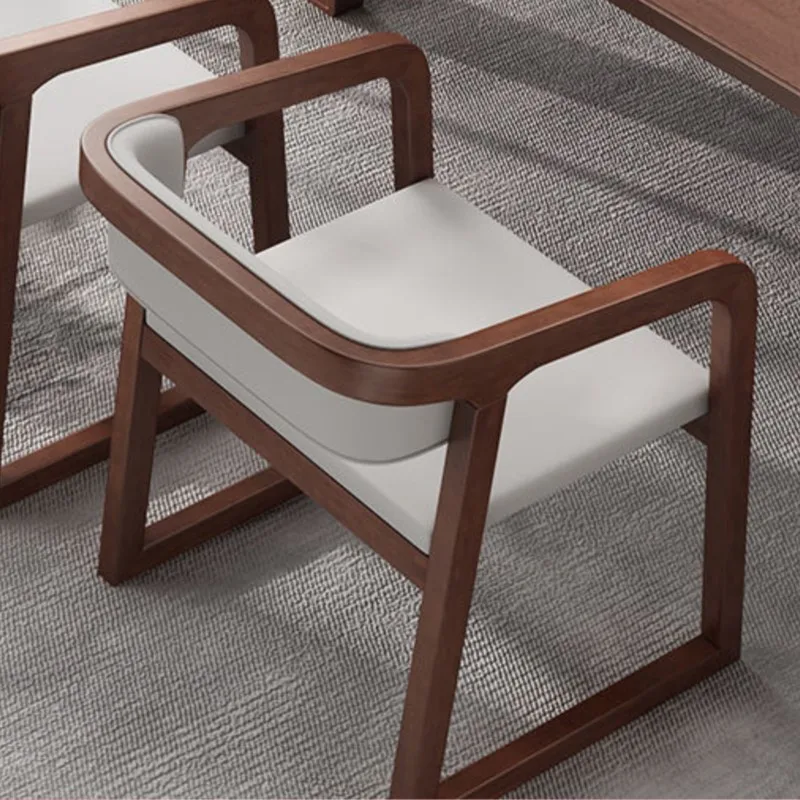 New-Chinese-Style-Solid-Wood-Tea-Chair-Light-Luxury-Dining-Chair-Home ...