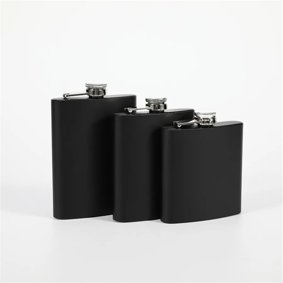 Leakproof-Stainless-Steel-Flagon-Wine-Pot-for-Liquor-Matte-Black-6-7-8 ...