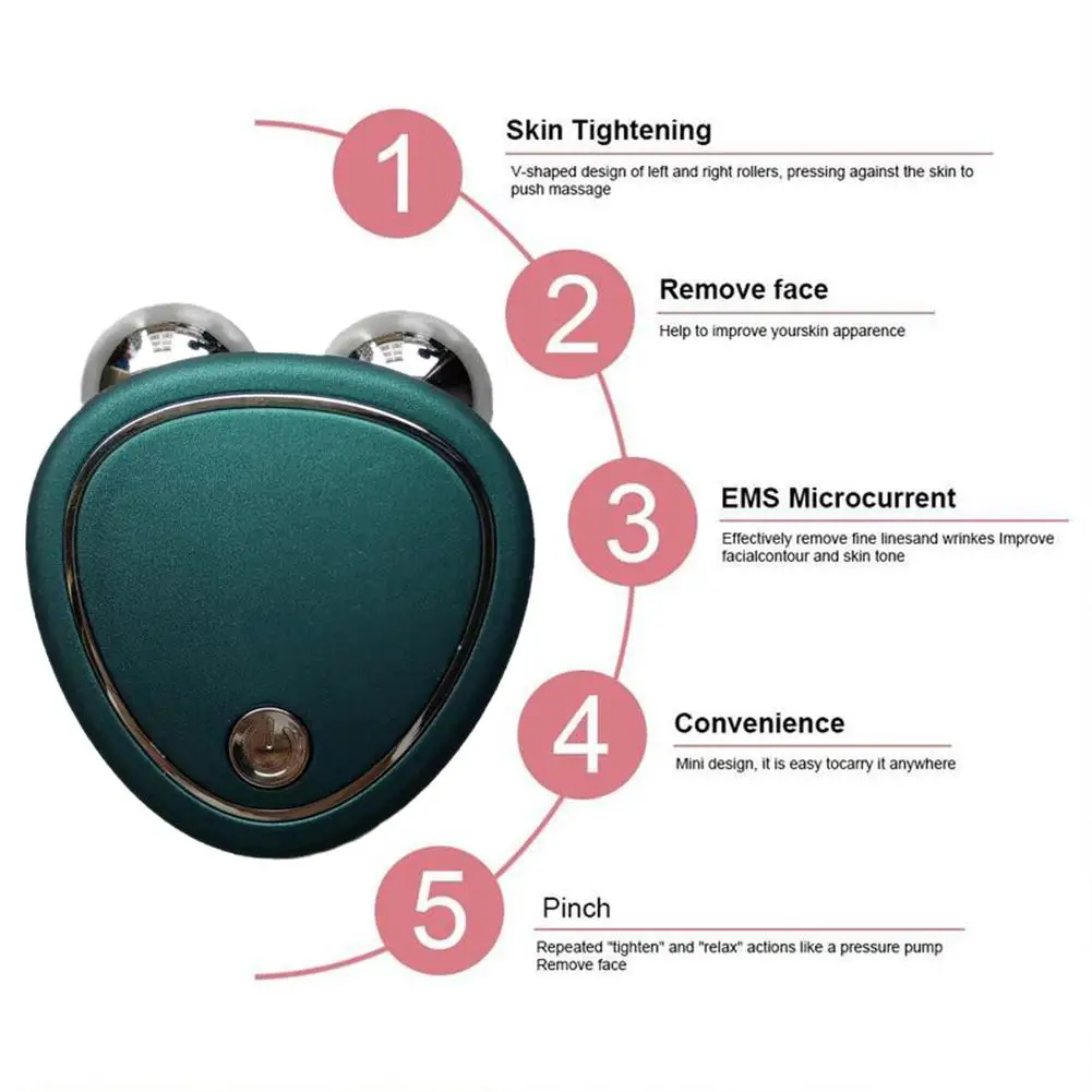 New-Electric-Face-Massager-Lift-Roller-Microcurrent-Vibration-Beauty ...