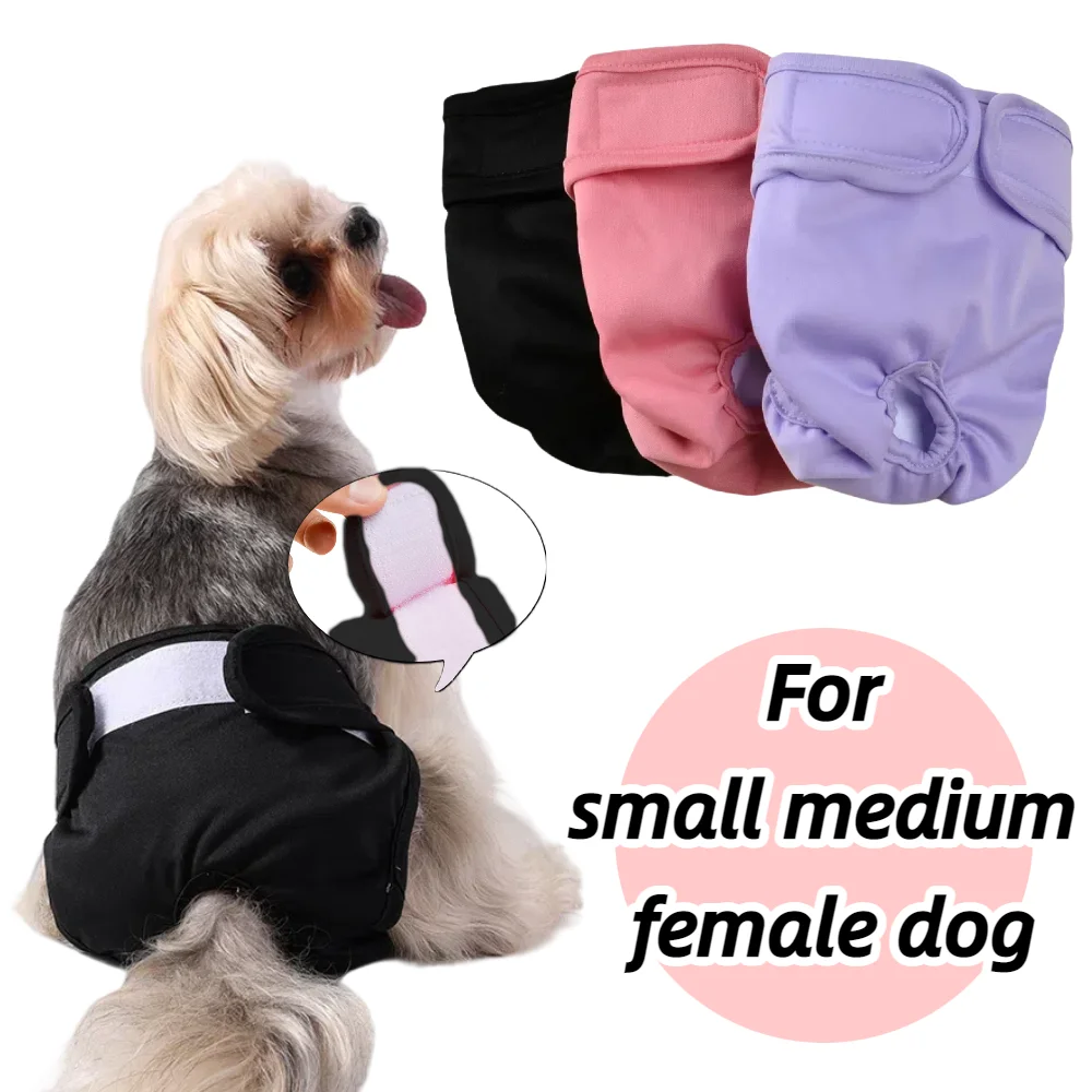 Reusable Female Dog Diapers Small Medium Dogs Waterproof Puppy ...