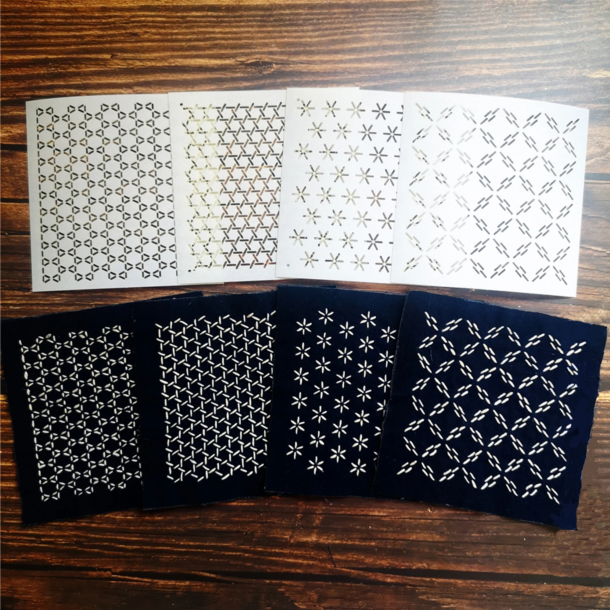 Sashiko-Stencil-Sashiko-embroidery-pattern-Quilt-stitch-mold-Small ...