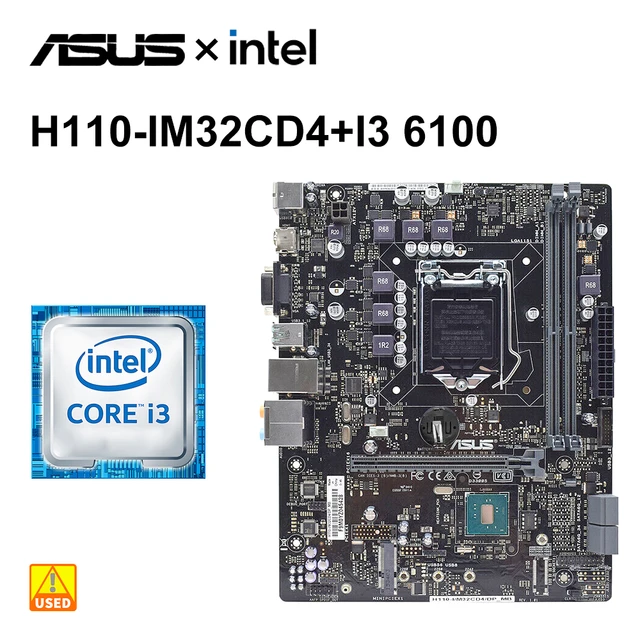 ASUS H110M-C D3 1151 Motherboard H110 Motherboard DDR3 Core