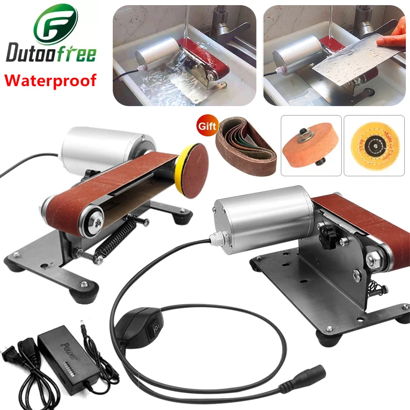 110V-220V-Waterproof-Mini-Electric-Belt-Sander-7-Speed-Polishing ...