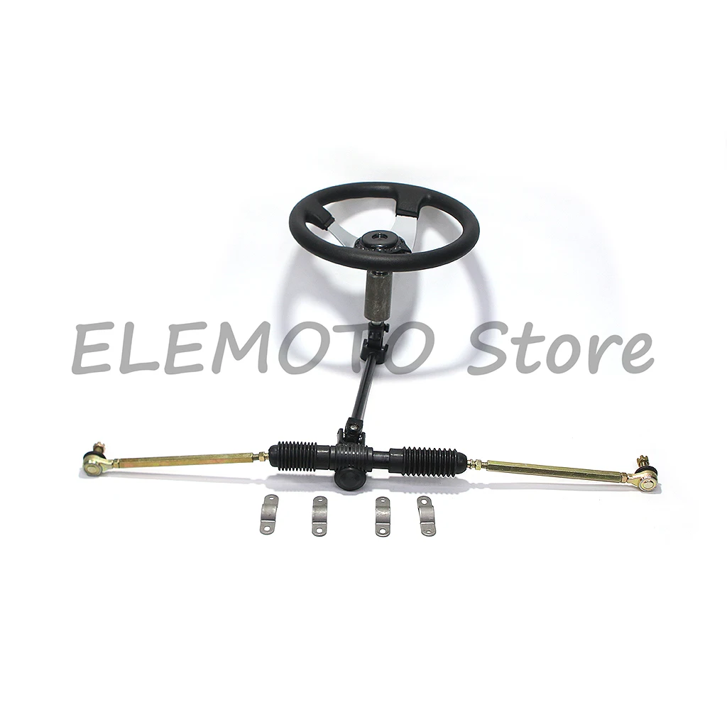 ATV-Steering-Kit-300-Steering-Wheel-320mm-420mm-Steering-Gear-Tie-Rod ...
