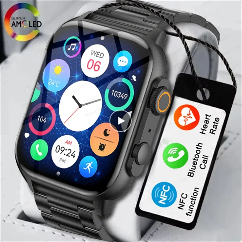 NFC-smartwatch-men-s-and-women-s-AMOLED-screen-customization-theme ...