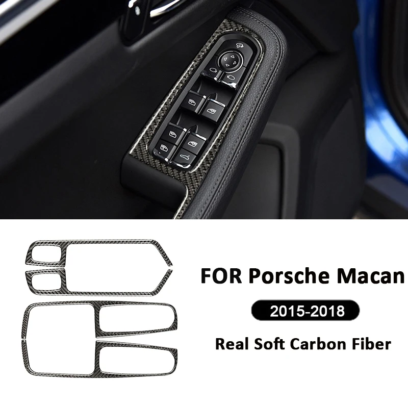 For Porsche Macan 2015-2018 Carbon Fiber Roadster Power Window Lifter ...