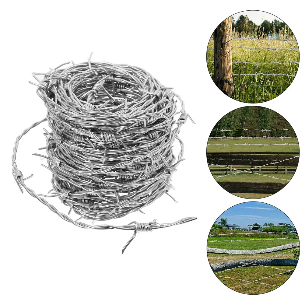 1-Roll-Courtyard-Wire-Roll-Fence-Barbed-Steel-Wire-Outdoor-Barbed-Wire ...