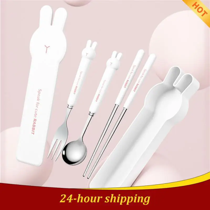 Miffys-Kawaii-Tableware-Simplicity-Chopsticks-and-Spoons-Suit-Cartoon ...