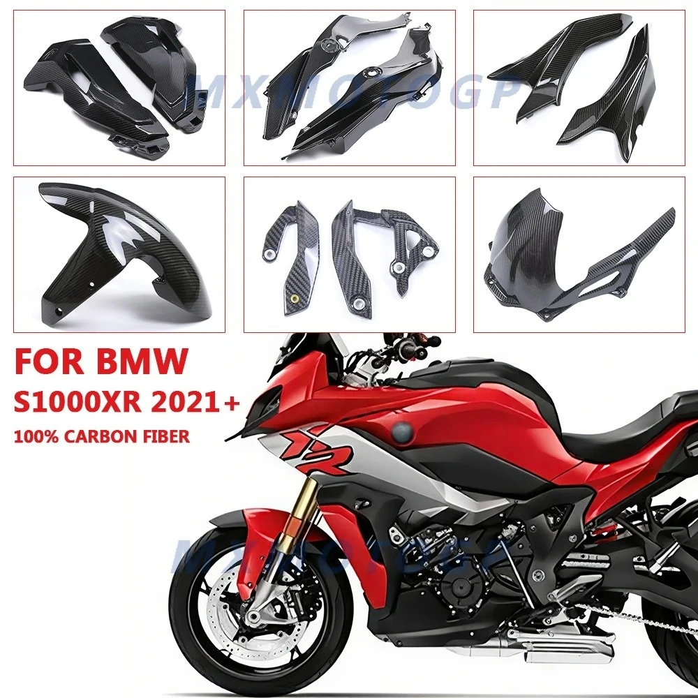 For BMW S1000XR S1000 XR 2021 2022 2023 100% Carbon Fiber Fender Tank ...
