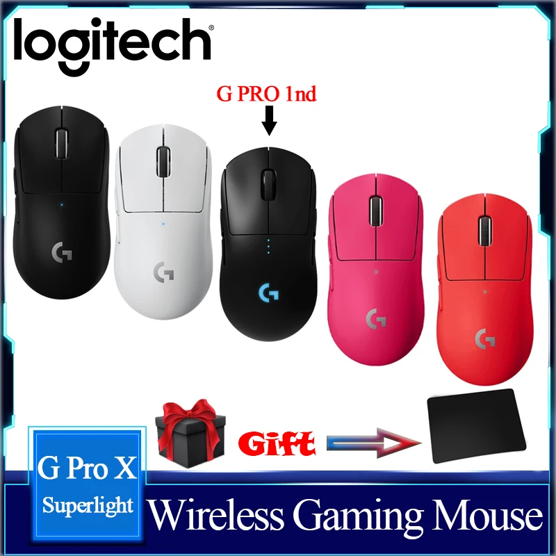 Logitech-G-PRO-X-Superlight-Wireless-Gaming-Mouse-16K-DPI-Sensor-Pink ...