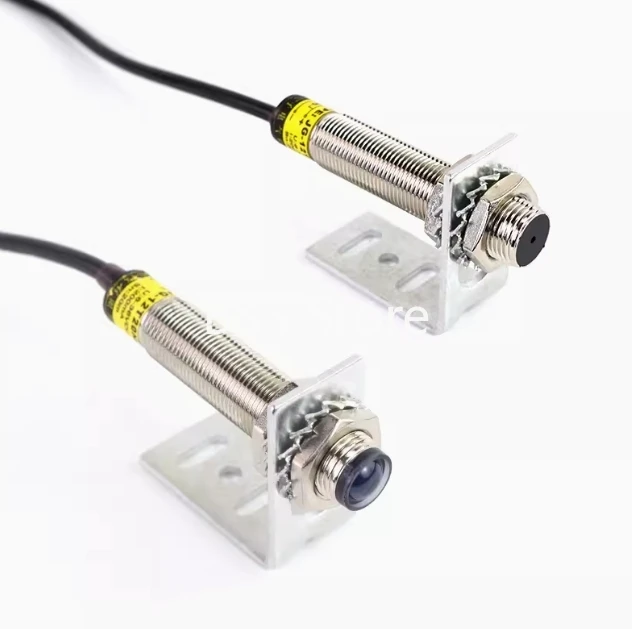 Sensor M12 sinar Laser 2 buah/lot sakelar fotolistrik melalui sinar ...
