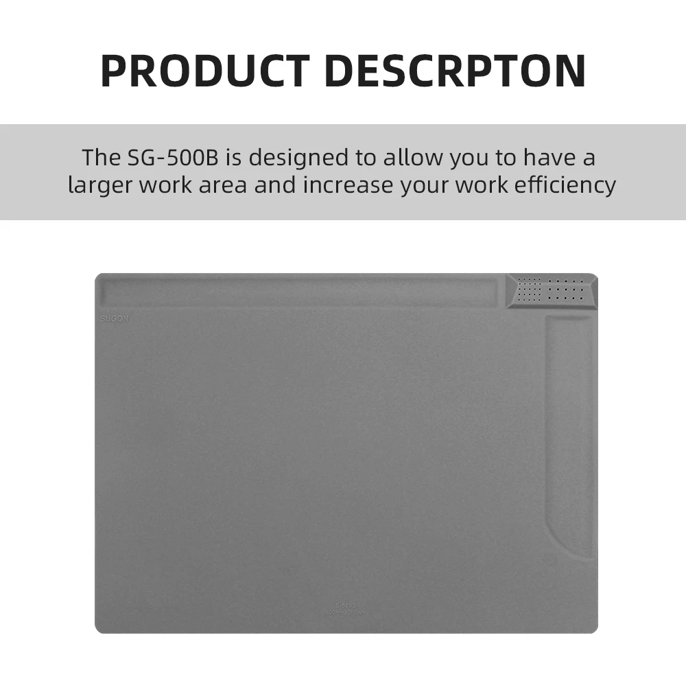 Heat-Insulation-Repair-Pad-Super-Big-500X360mm-Grey-Blue-Silicon ...