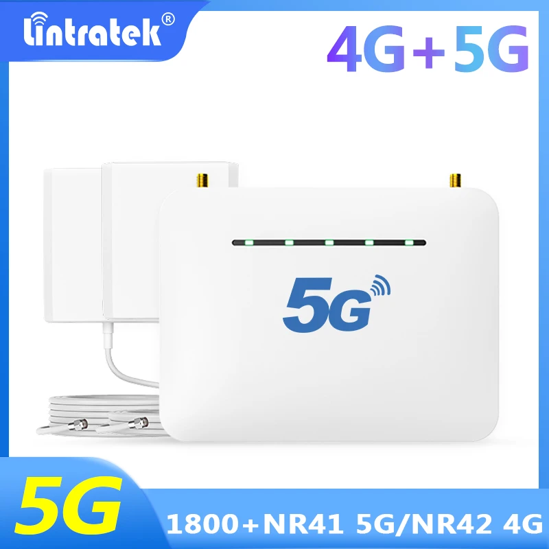 Lintratek 4g 5g Signal Booster 1800 2600 3500mhz n41 N42 900 2100 B1 B3 ...