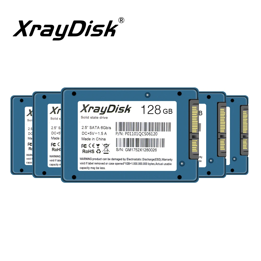 Atacado xraydisk sata3 ssd 120gb * 5 128gb * 5 240gb * 5 256gb * 5 disco rígido 2.5 "unidade de ...