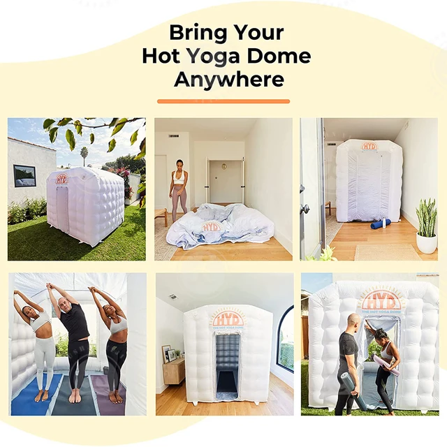 Inflatable Hot Yoga Dome Portable Home Yoga Studio Hot Air Bubble Tent ...