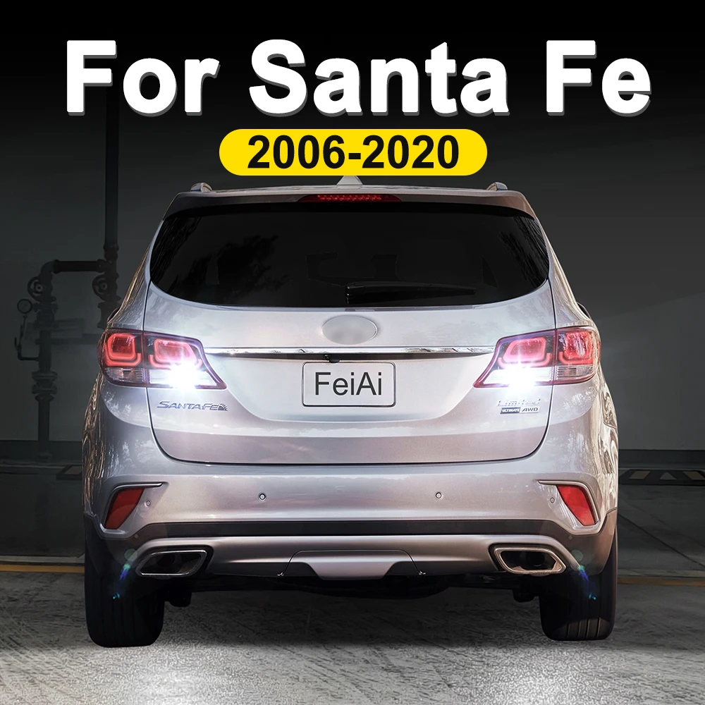 For Hyundai Santa Fe 2 3 4 LED Reverse Lights Backup Bulbs Reversing ...