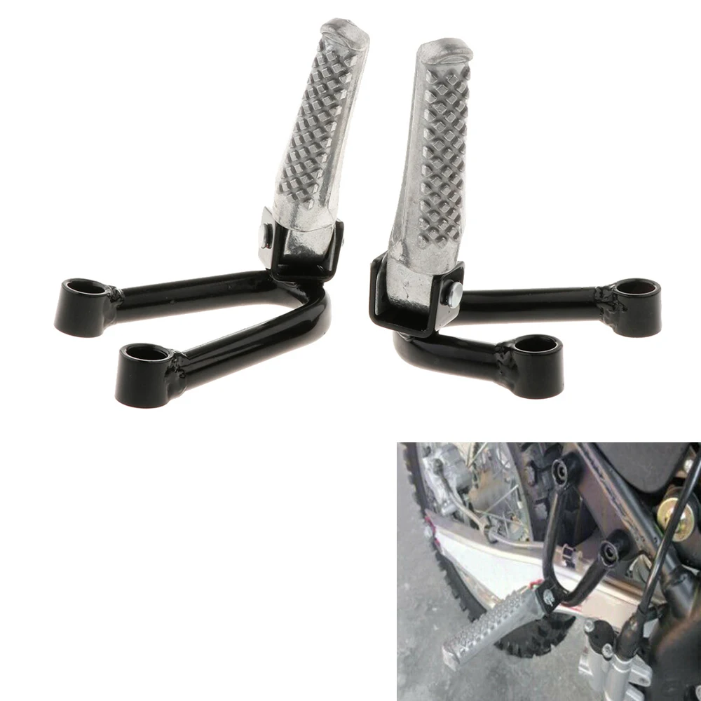 2pcs Motorcycle Footpegs Motorcycle Rear Passenger Foot Pegs Footrests ...