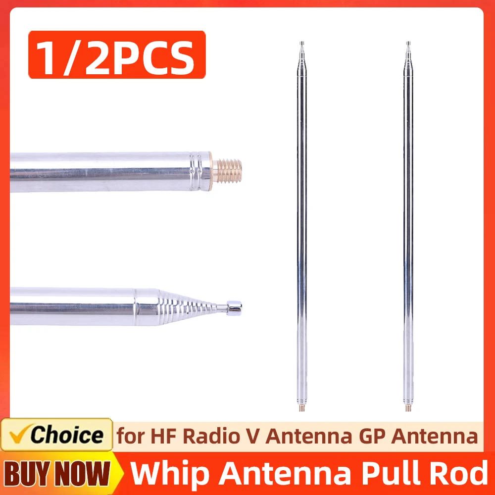 5.6M Stainless Steel Telescopic Whips DIY Telescopic Antenna Shortwave ...