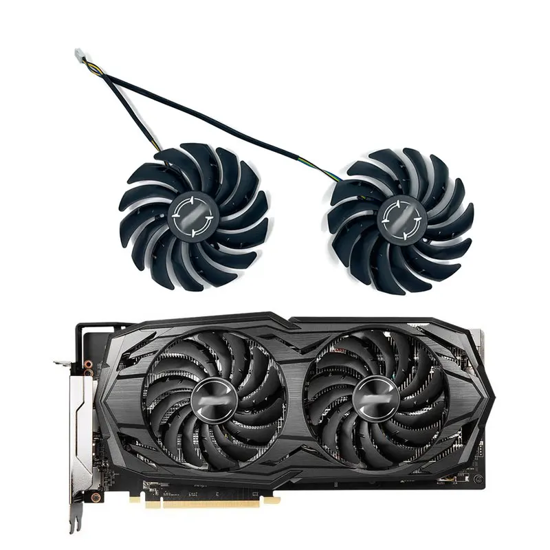 New Pld10010s12hh Dc 12v 4pin Rx 5600xt Video Card Fan For Msi Radeon ...