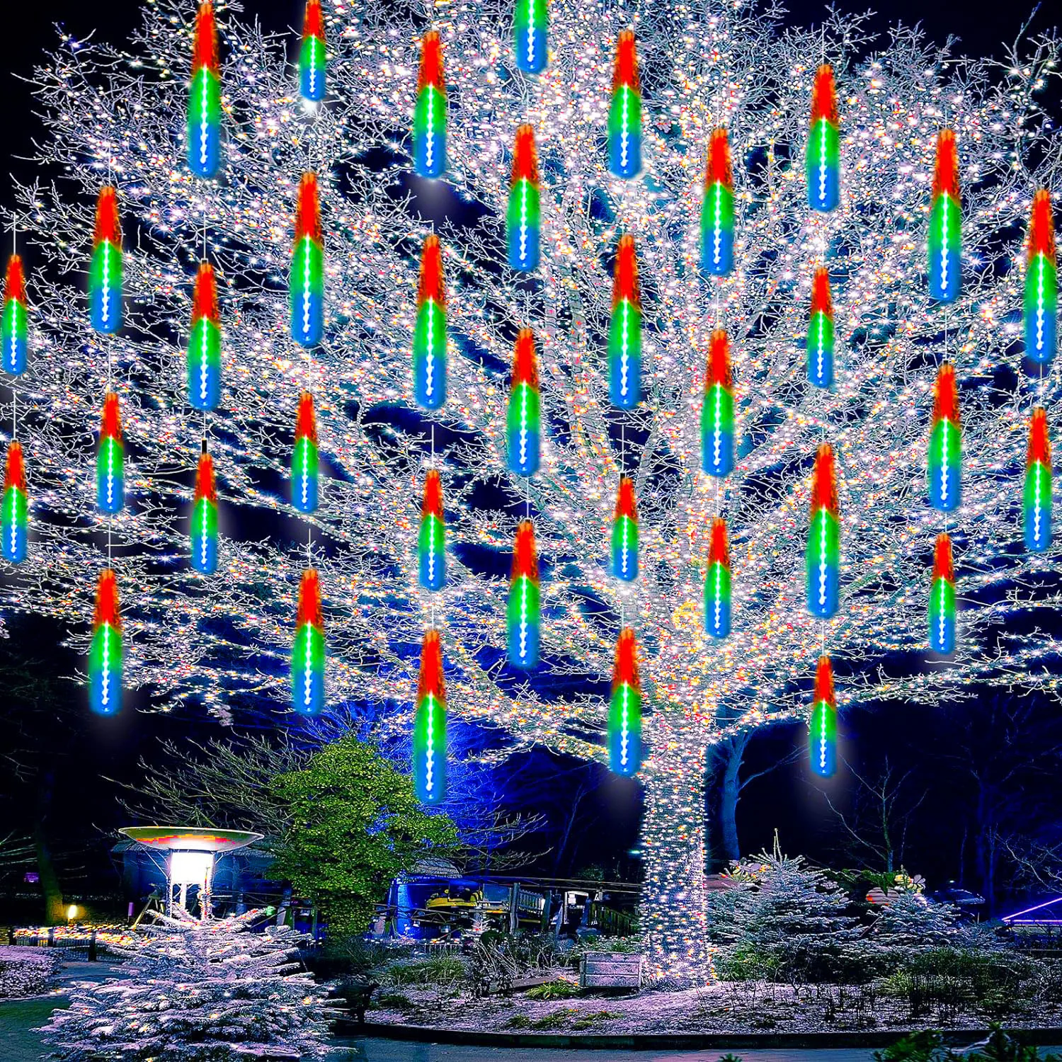 Christmas Lights on Palm Trees: The Ultimate Guide to LED Meteor Shower ...
