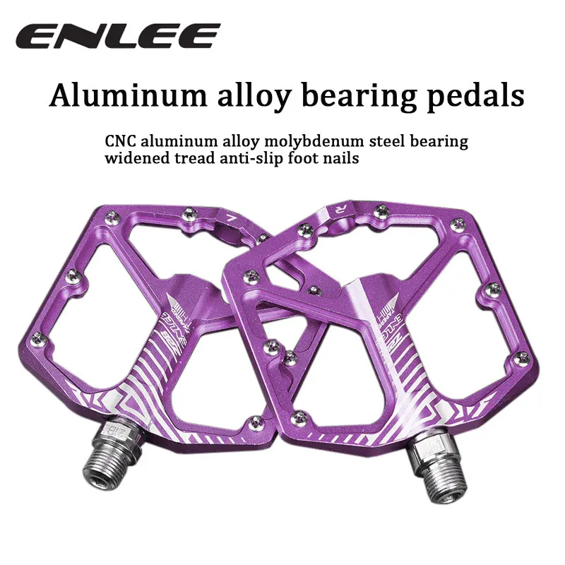 ENLEE-MTB-Bicycle-Pedal-Aluminum-Alloy-Wide-Flat-XC-DH-Bicycle-Pedal ...