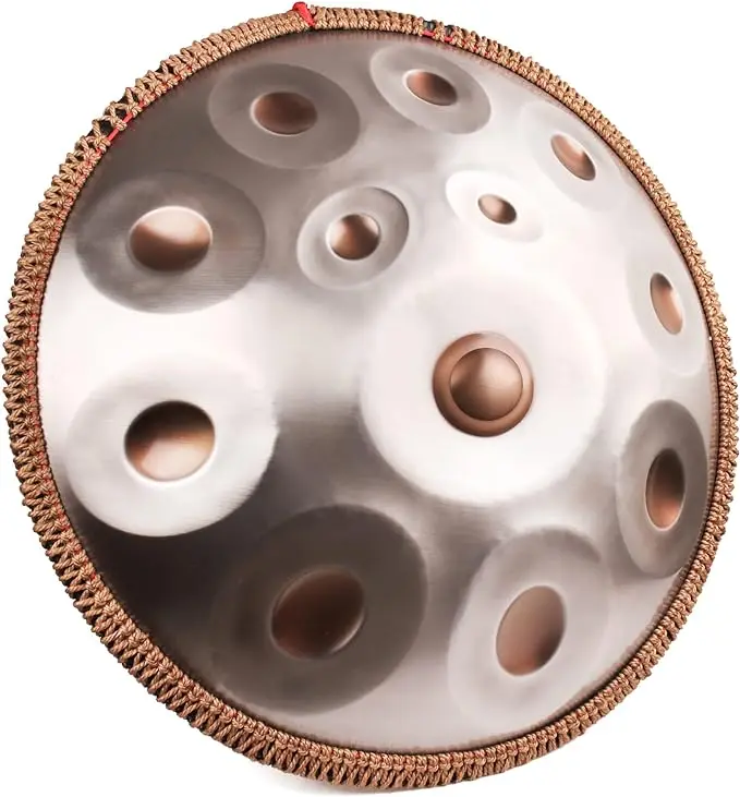 Tambor-Handpan-com-Blue-Steel-Tongue-Instrumentos-de-Percuss-o-Tambor ...