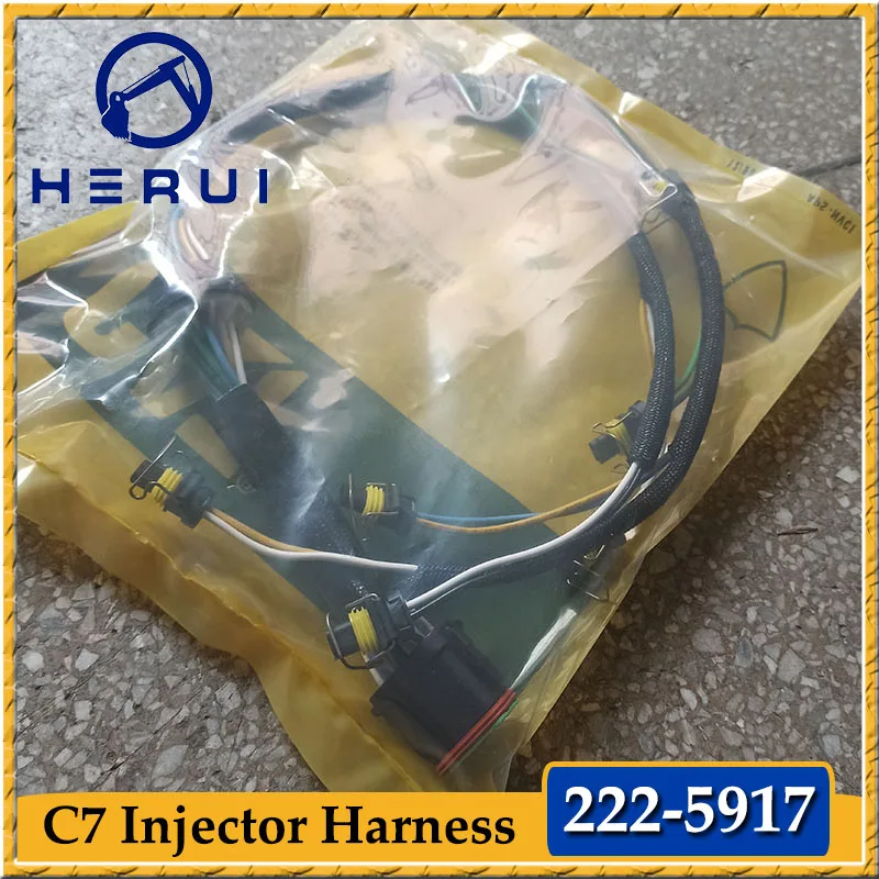 Free Shipping C7 Fuel Injector Wiring Harness 222 5917 2225917 For ...