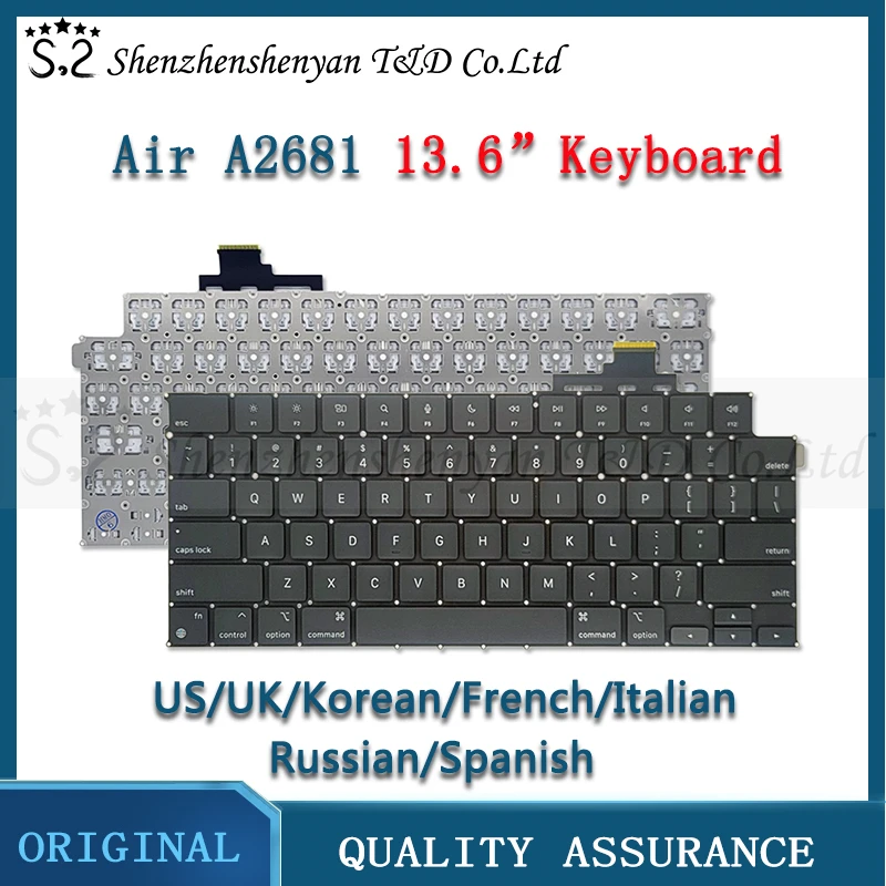 New-2022-Year-Laptop-Keyboard-for-MacBook-Air-M2-13-6-Retina-A2681 ...