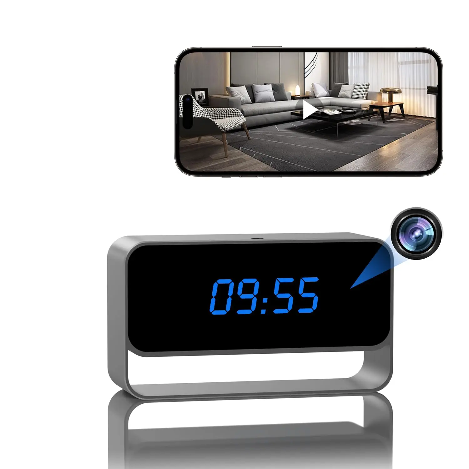 1080P-Mini-Camera-Clock-Wireless-Clocks-Cameras-HD-WiFi-Surveillance ...
