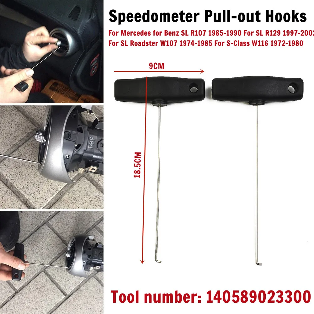 For Mercedes-Benz 2 Speedometer Pull-Out Hooks Hook Extractor Set Set ...