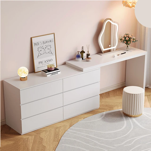 White Malm Dressing Table