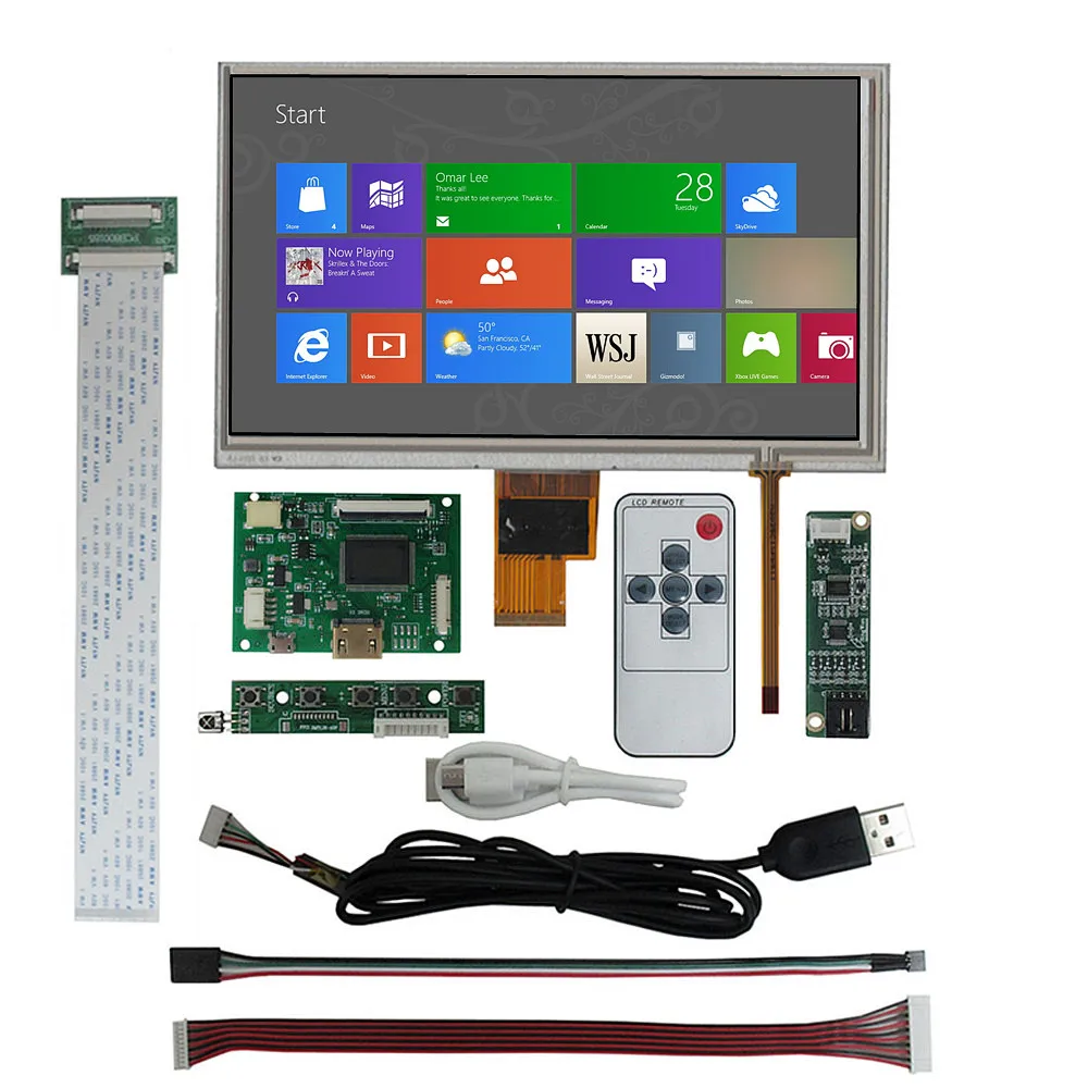 8-Inch-1024-600-DIY-LCD-Display-Screen-Digitizer-Touchscreen-Driver ...