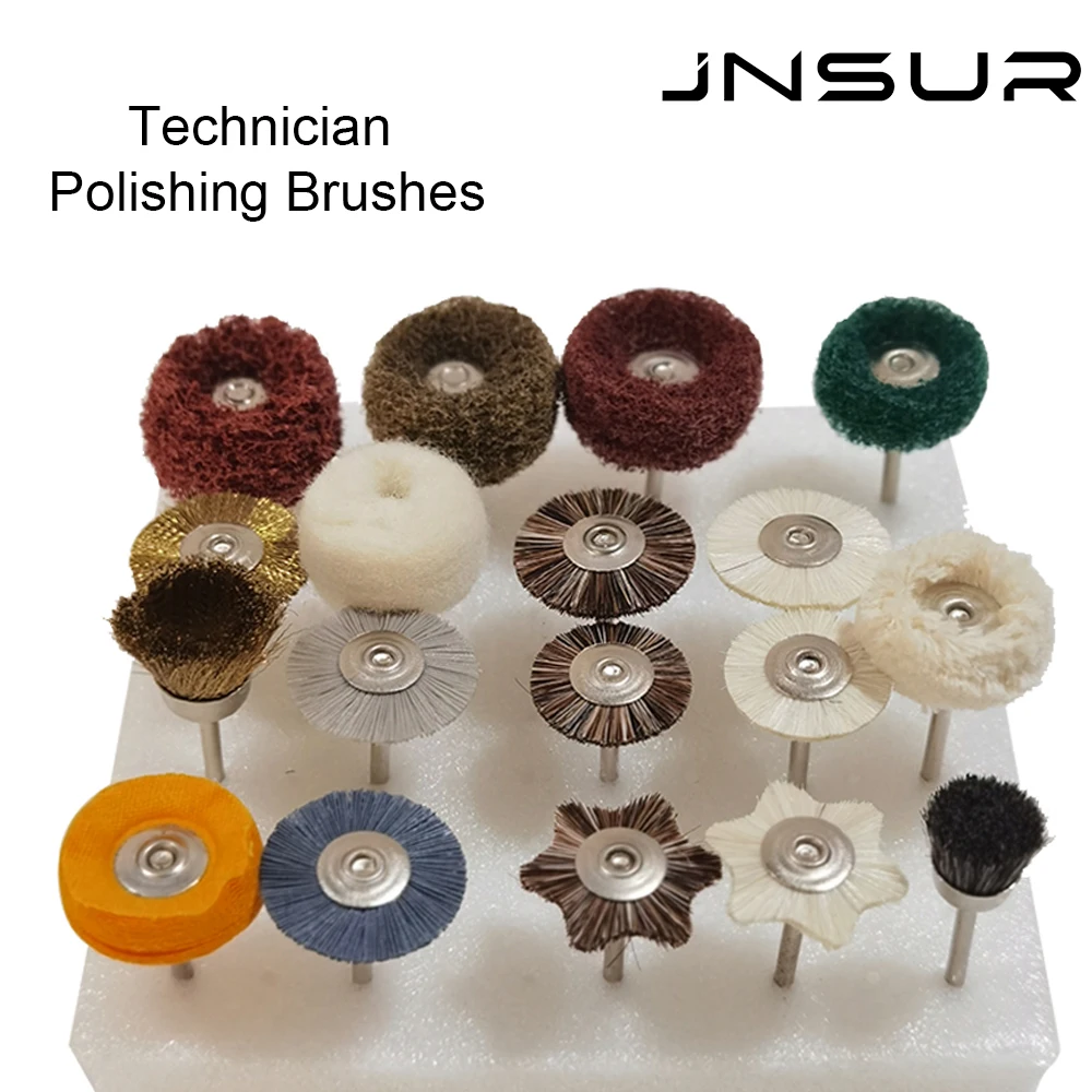 Jnsur Polishing Brush Kits Technician Tool Nail Polish Dental Artificer ...