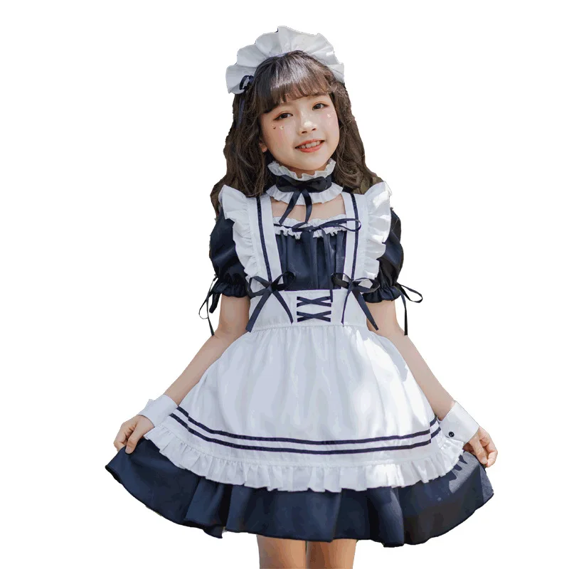 Children Halloween Cute Maid Cosplay Costumes Girl Anime Lolita Maid ...