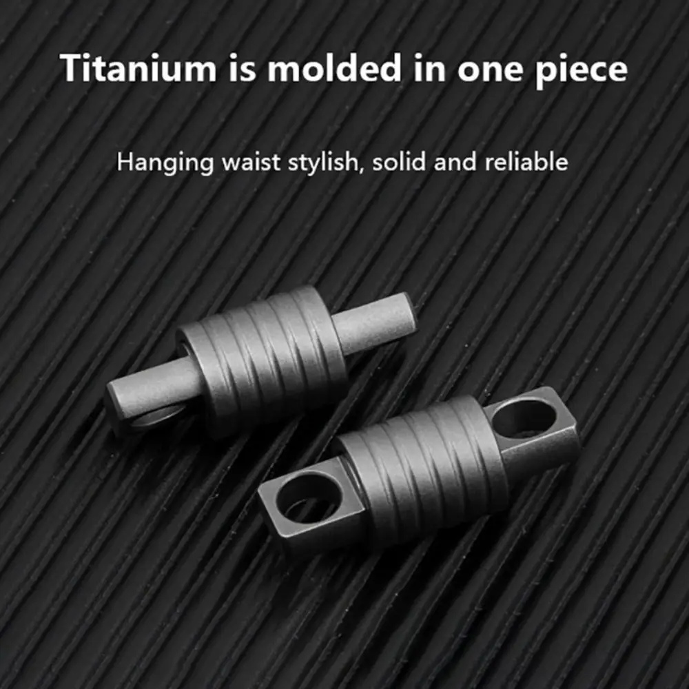 Quick Release 360° Rotatable Titanium Keychain Accessories Holder Mini ...