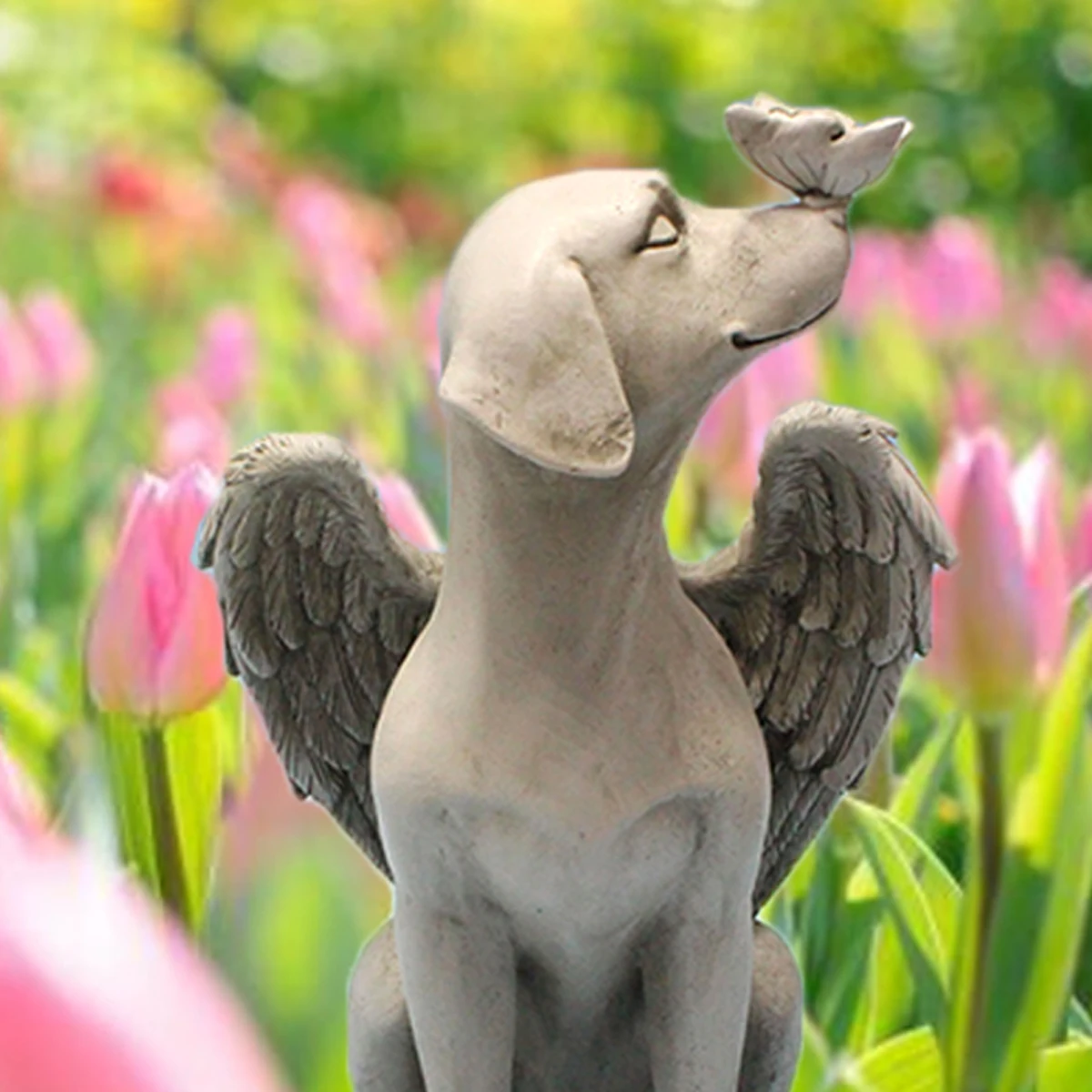 Angel Dog Memorial Statue – Blooming Boomer