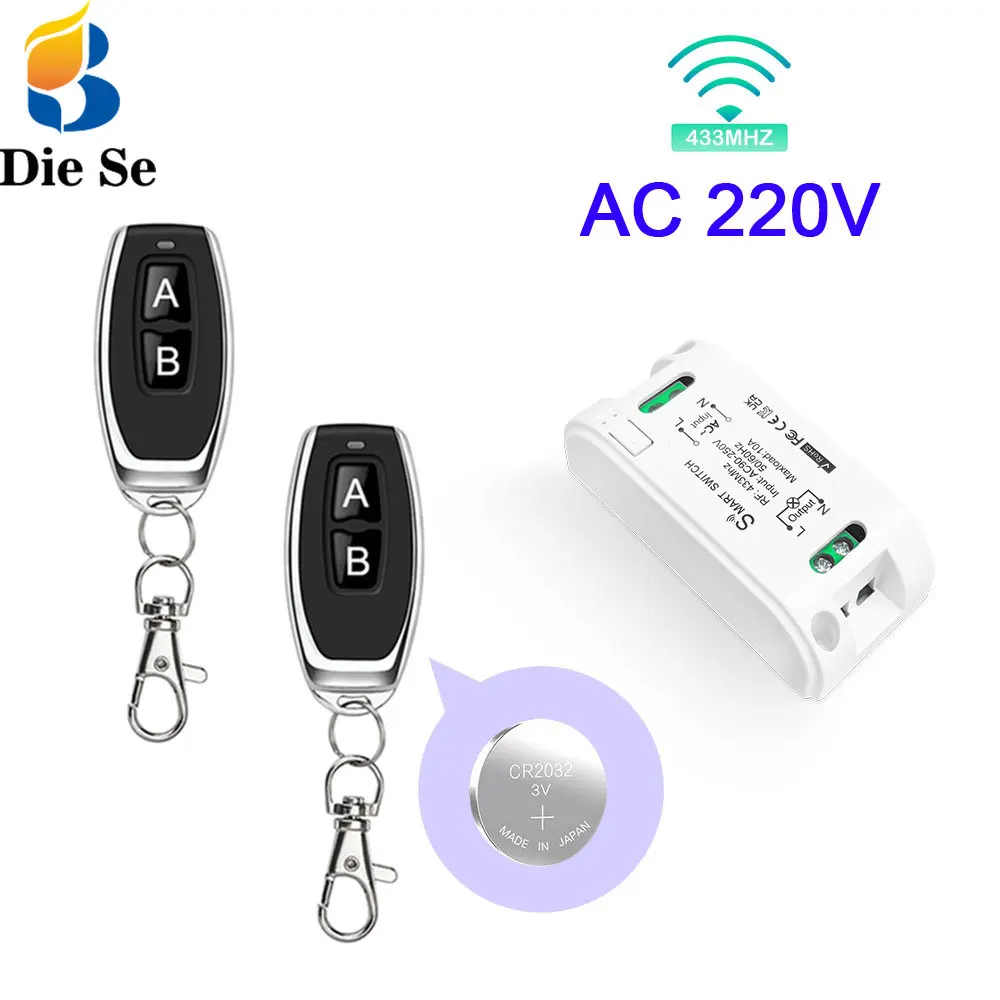 RF-433-Mhz-telecomando-Wireless-universale-433-Mhz-interruttore-110V ...