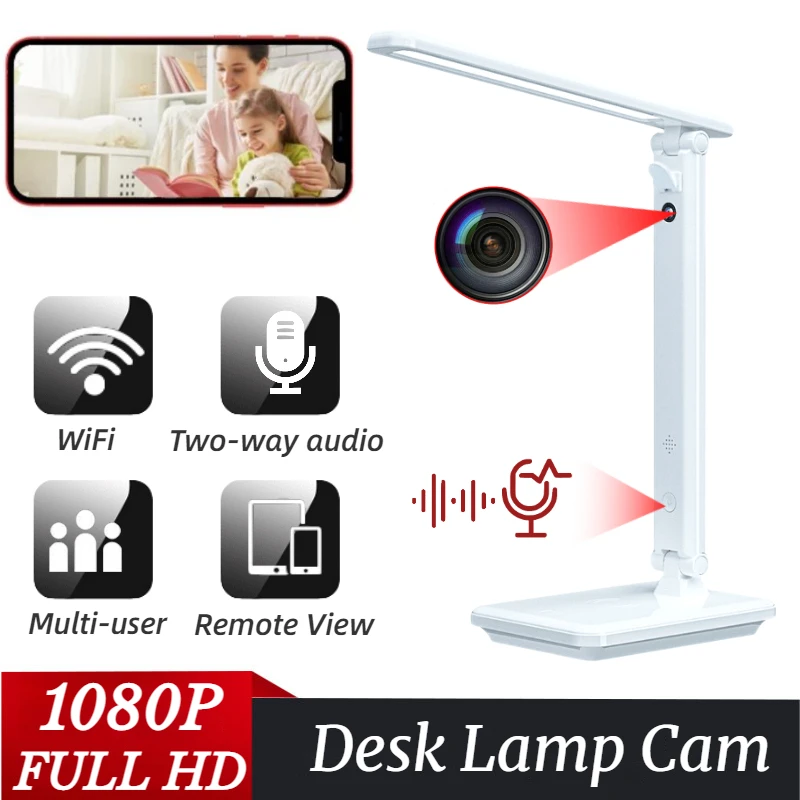 1080P HD WIFI Intelligent Desk Lamp Cam Children's Learning Desk Lamp ...