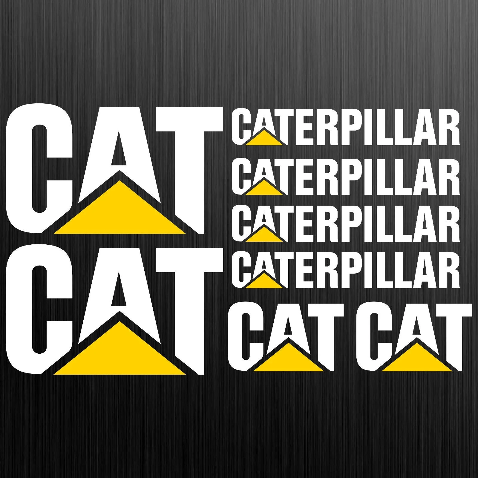 Caterpillar Logo Stickers