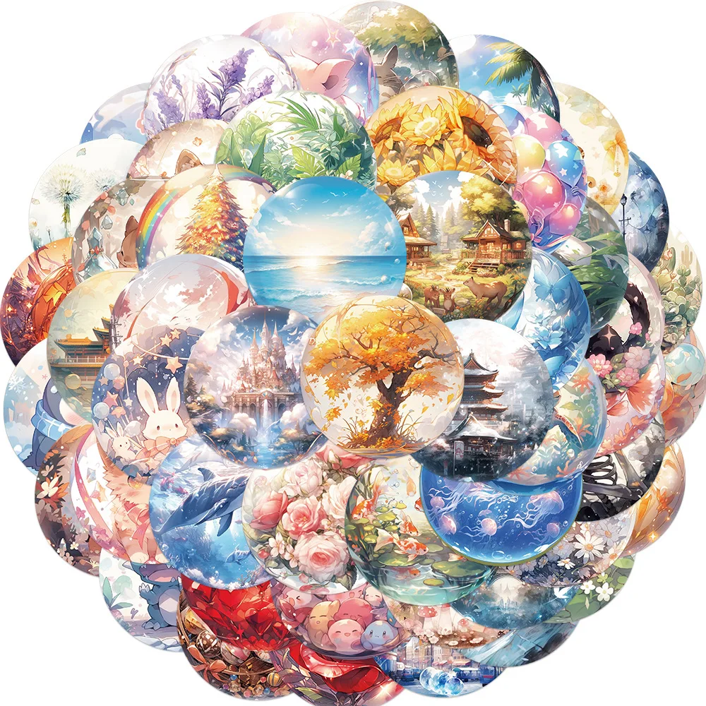 Pegatinas-impermeables-de-colores-para-botellas-embalaje-bonito-50 ...