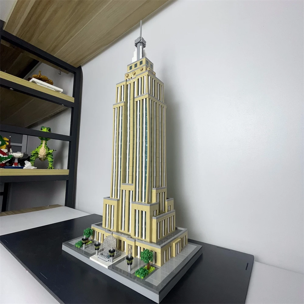 Empire-State-Building-Micro-Mini-Building-Blocks-Toy-Stimulates-Spatial ...