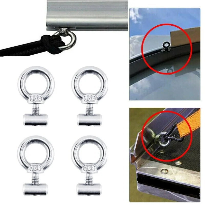1-6pcs-Stainless-Steel-Hooks-Awning-Rail-Stoppers-Outdoor-Slide-Track ...