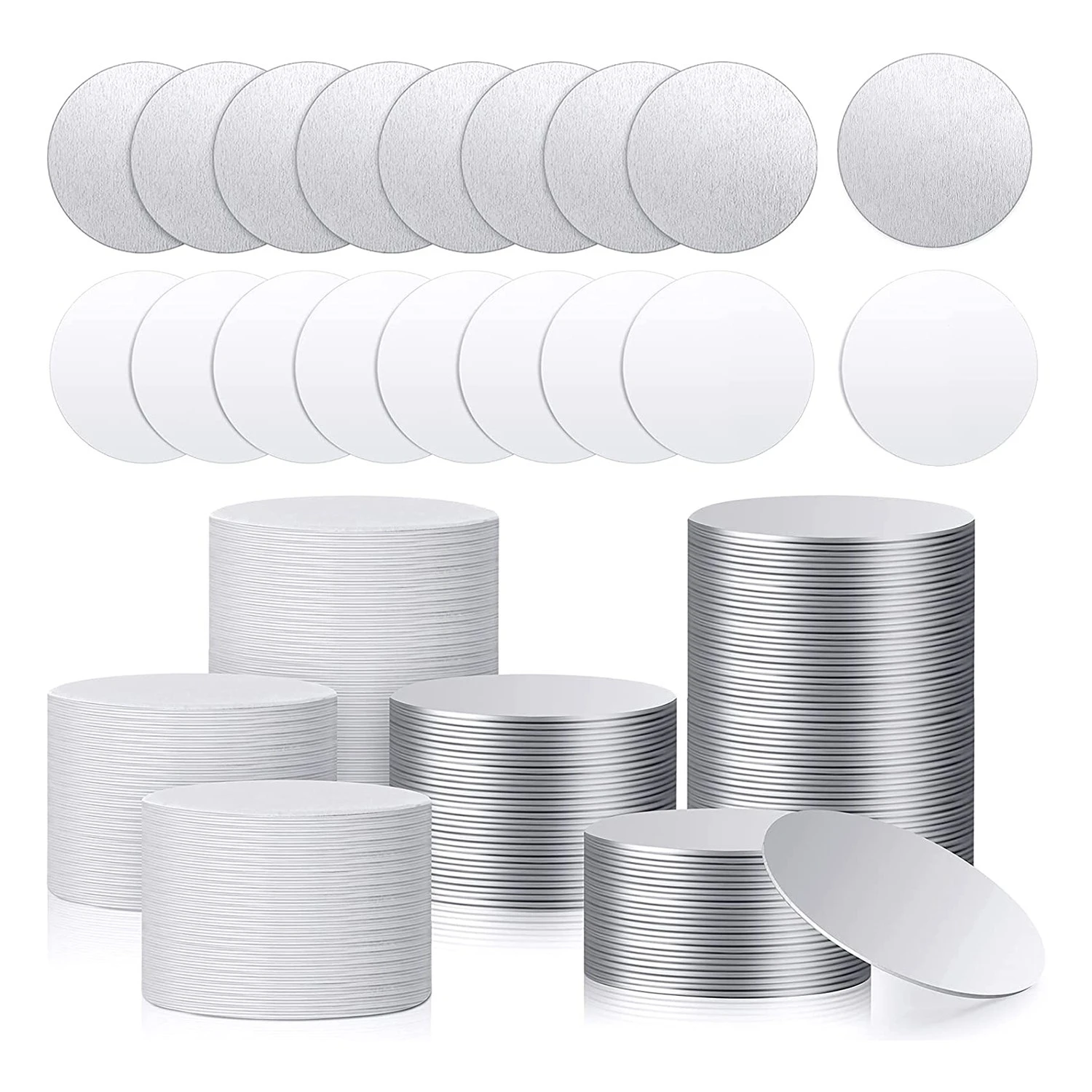 Free-Shipping-500pcs-Sublimation-Blanks-Aluminum-Round-Discs-Coated ...