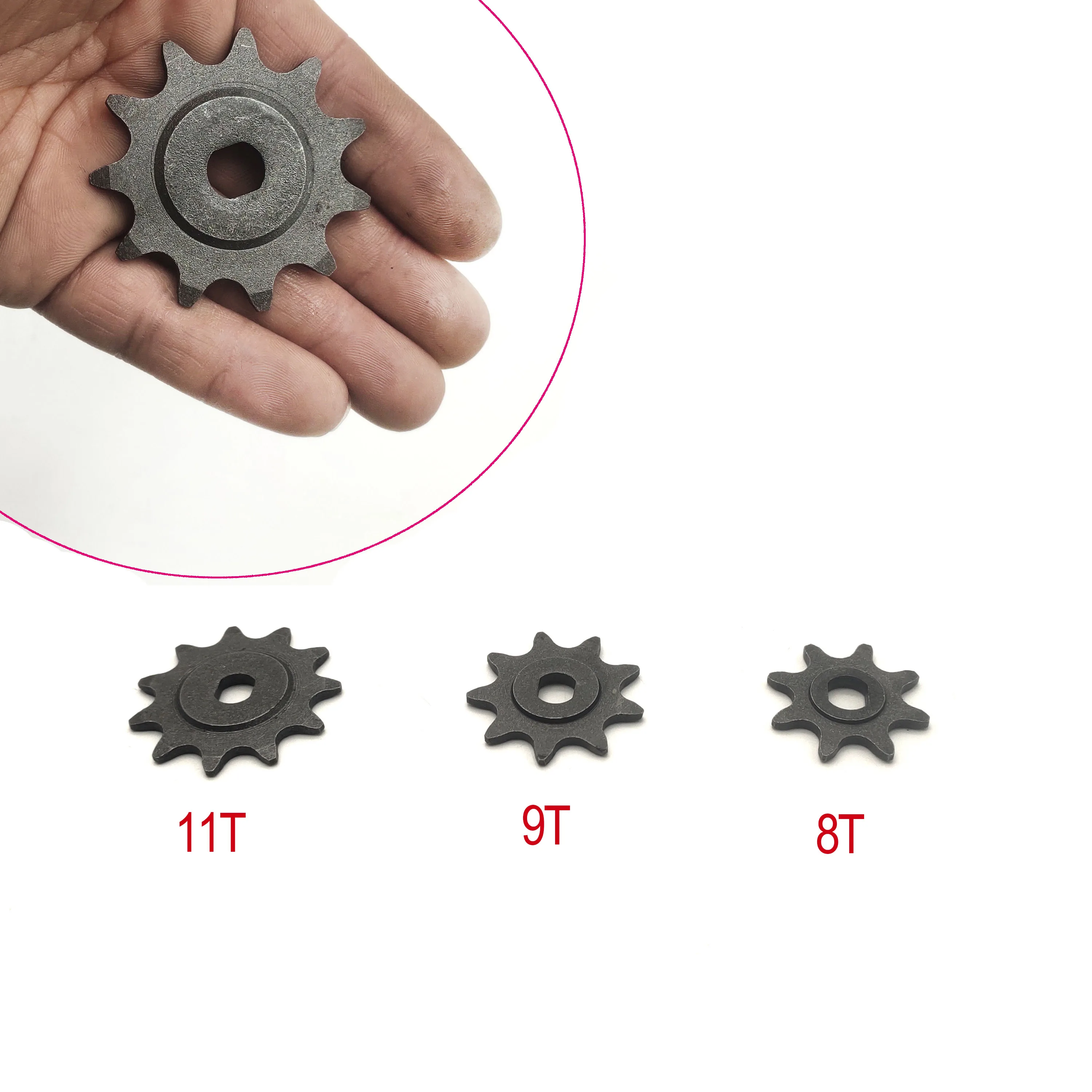 Electric-Scooter-8-9-11-Tooth-Sprocket-410-Chain-Motor-1-2-x1-8-Engine ...