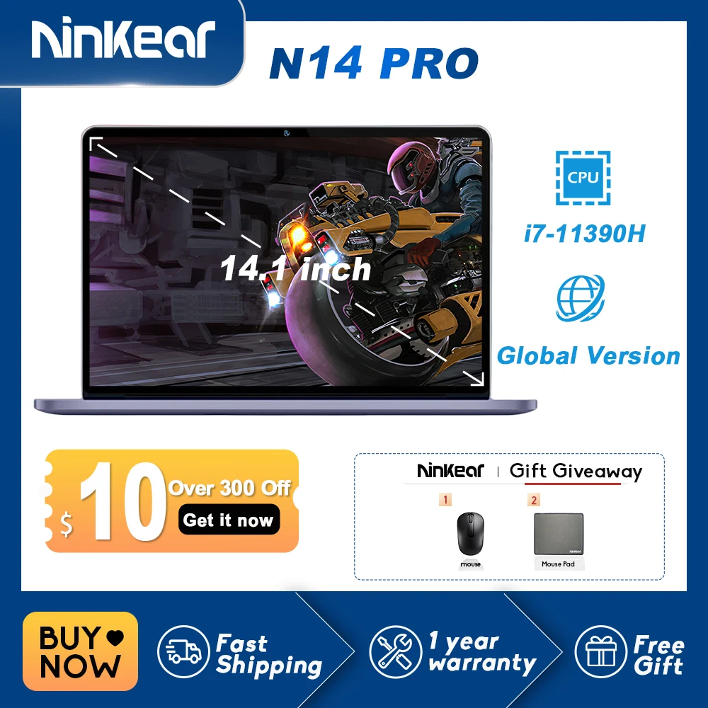 Ninkear-N14-Pro-Laptop-14-pollici-IPS-Full-HD-Intel-Core-i7-11390H-16GB ...