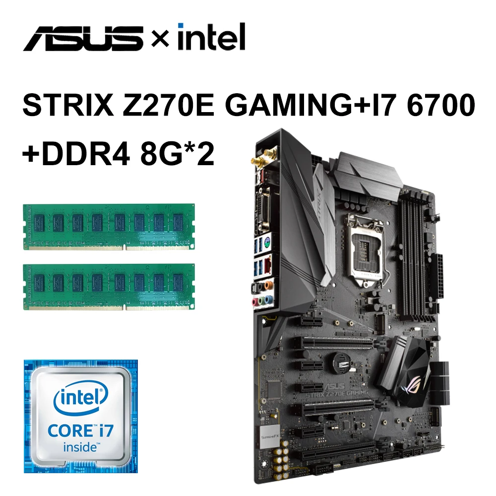 ASUS ROG STRIX Z270E GAMING i7 6700 LGA 1151 마더보드, DDR4 - 티몬